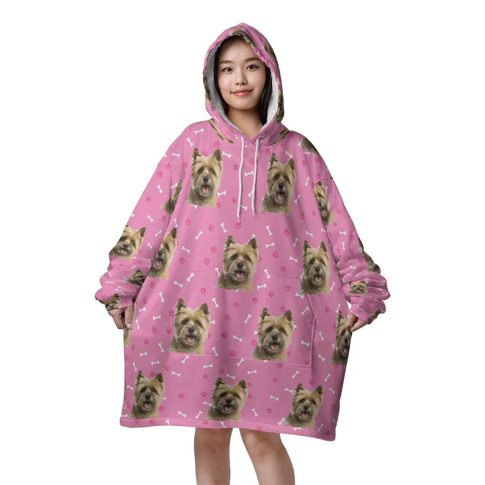 Custom Dog Blanket Hoodie – PupSocks