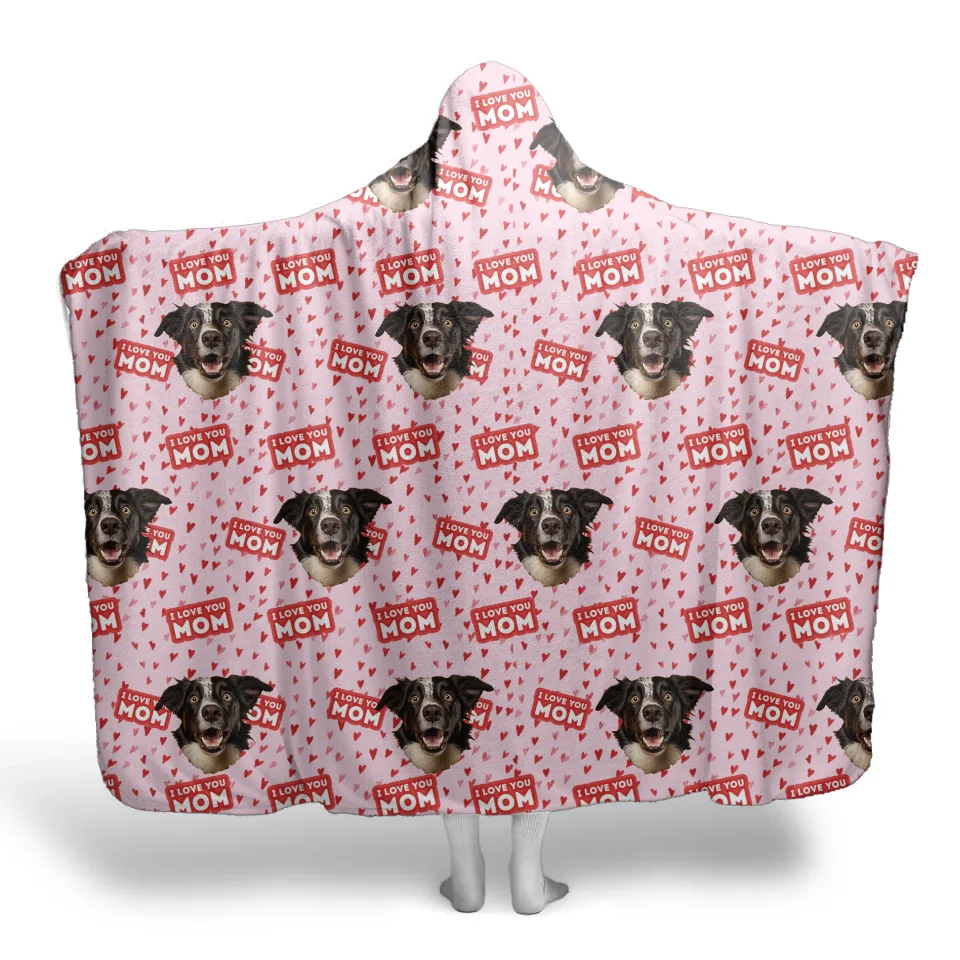 Custom Mom Hooded Blanket – PupSocks